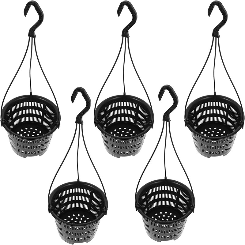 2pcs Hanging Hydroponic Mesh Pot With Hook Cups Breathable Root Control ...