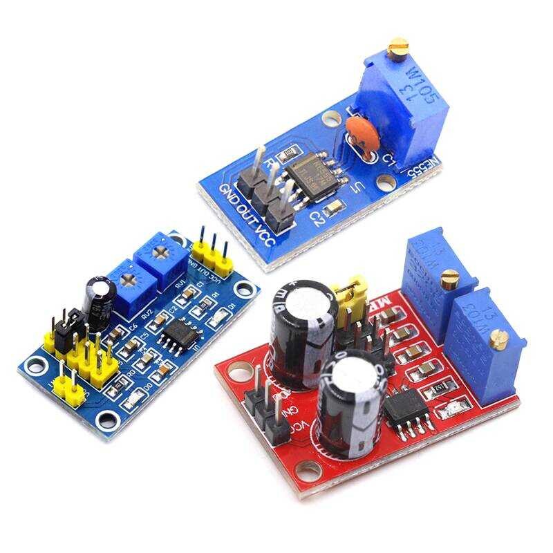 NE555 Pulse Generator Square Wave Rectangular Wave Frequency Duty Cycle ...