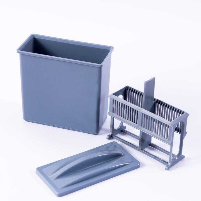 24-Slot Plastic Staining Cylinders Holding 24-Slot Slides Staining Rack ...