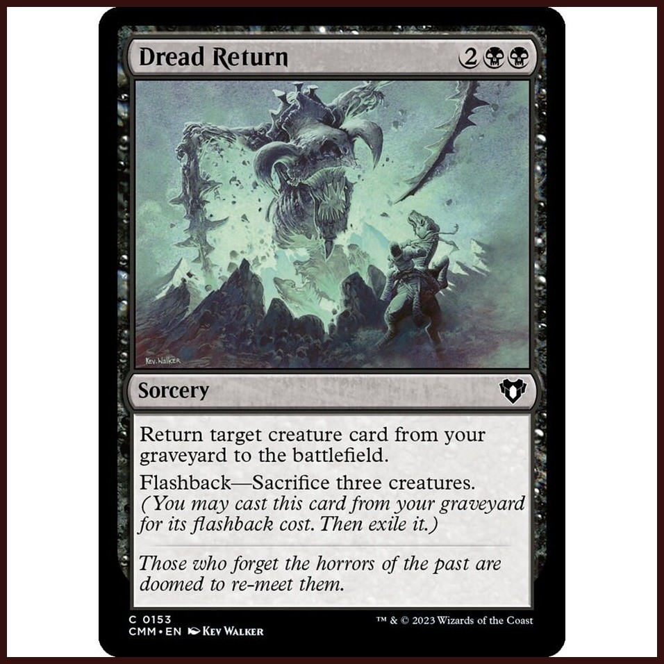MTG Magic: The Gathering - Dread Return | Shopee Philippines