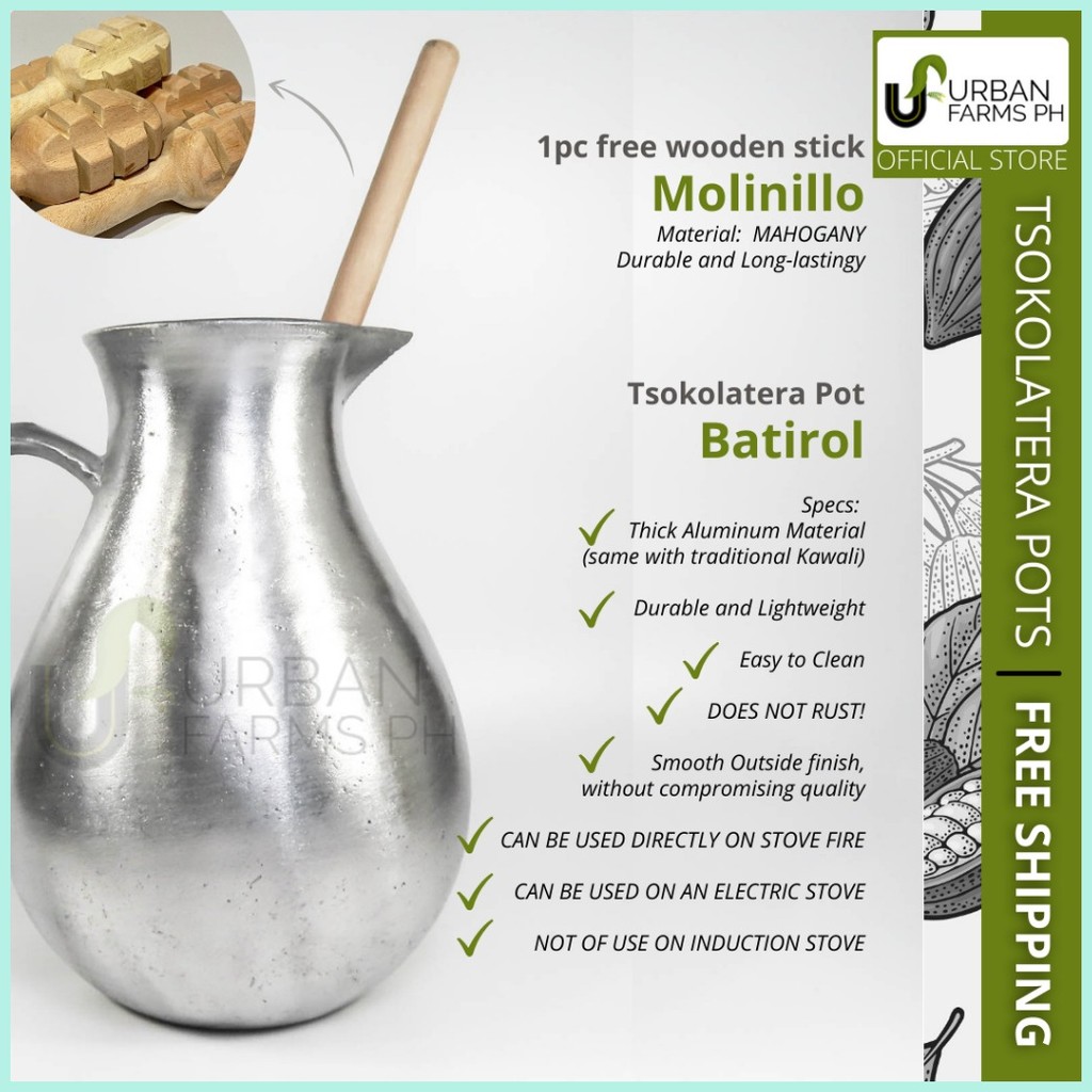 Chocolatera de Batirol (with free Molinillo) - Filipino Hot Chocolate ...