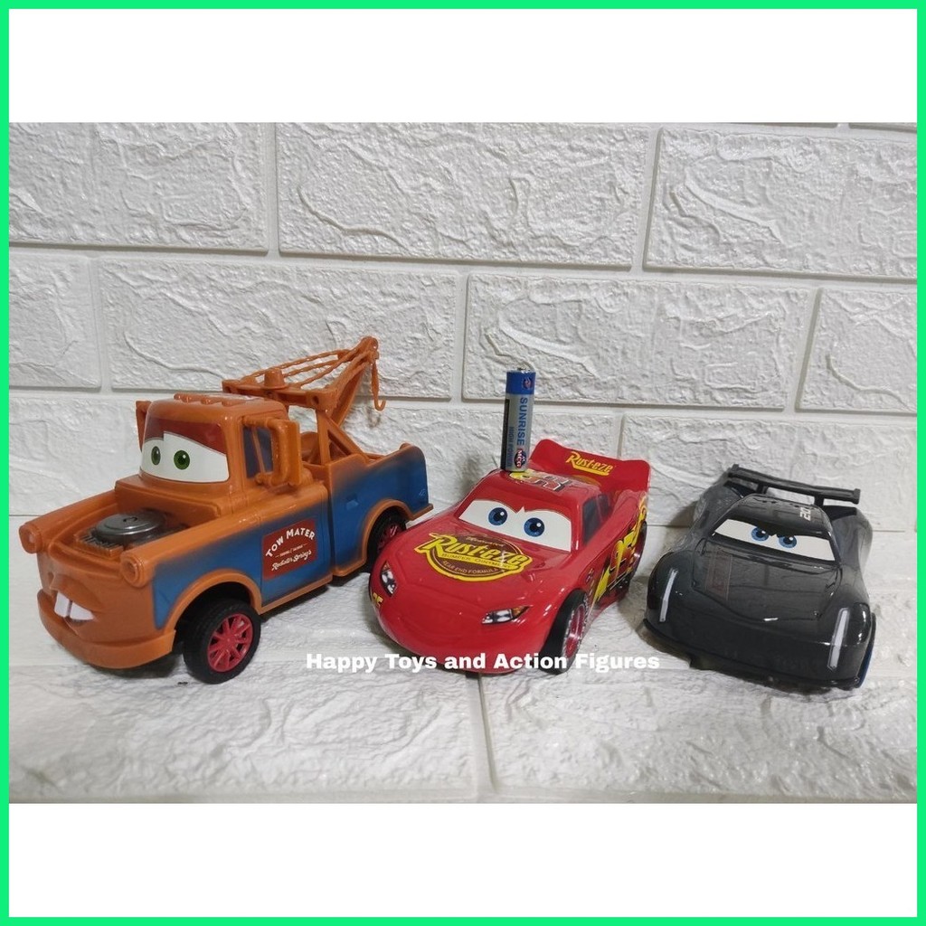 CARS LIGHTNING MCQUEEN, MATER AND JACKSON STORM CAR SET TOY FOR KIDS ...