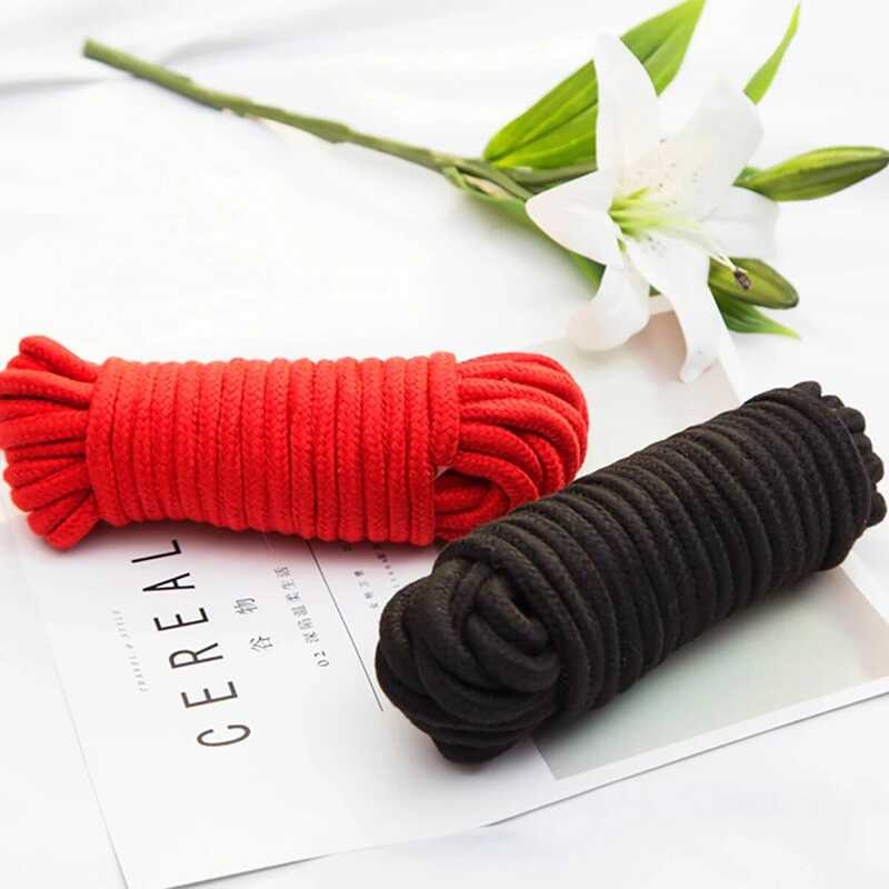4 Colour Soft Cotton Rope Handcuffs For Adults Bdsm Bondage Sex Games ...