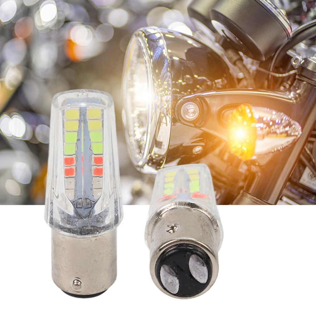 (BEST) 1pcs 1157 Motorcycle Tail Light Bulb Brake Strobe Car Turn ...