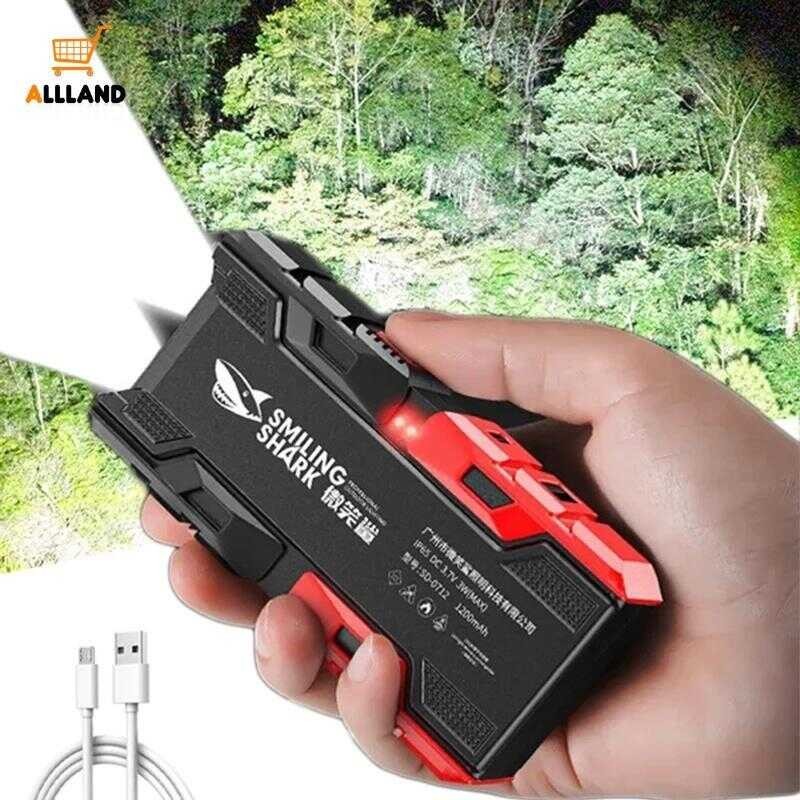 2-Core LED Ultra Bright Square Emergency Flashlight/Usb Rechargeable ...