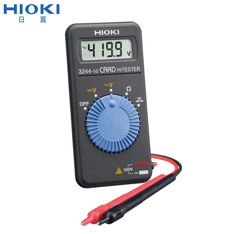HIOKI Digital Multimeter 3244-60 High Precision Compact Card-Type ...