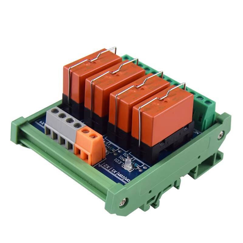 Huaqingjun 4-Channel 12A 250VAC 1NO 1NC Taike Relay Module SPDT Relay ...