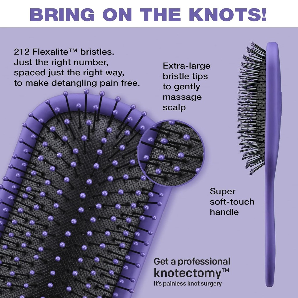 The Knot Dr. by Conair Pro Brite & Pro Mini Wet & Dry Detangler Hair ...