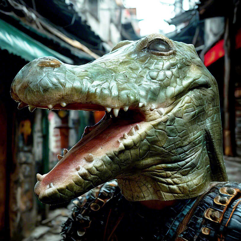 A NEW Crocodile Alligator Halloween Carnival Costume Party Props ...