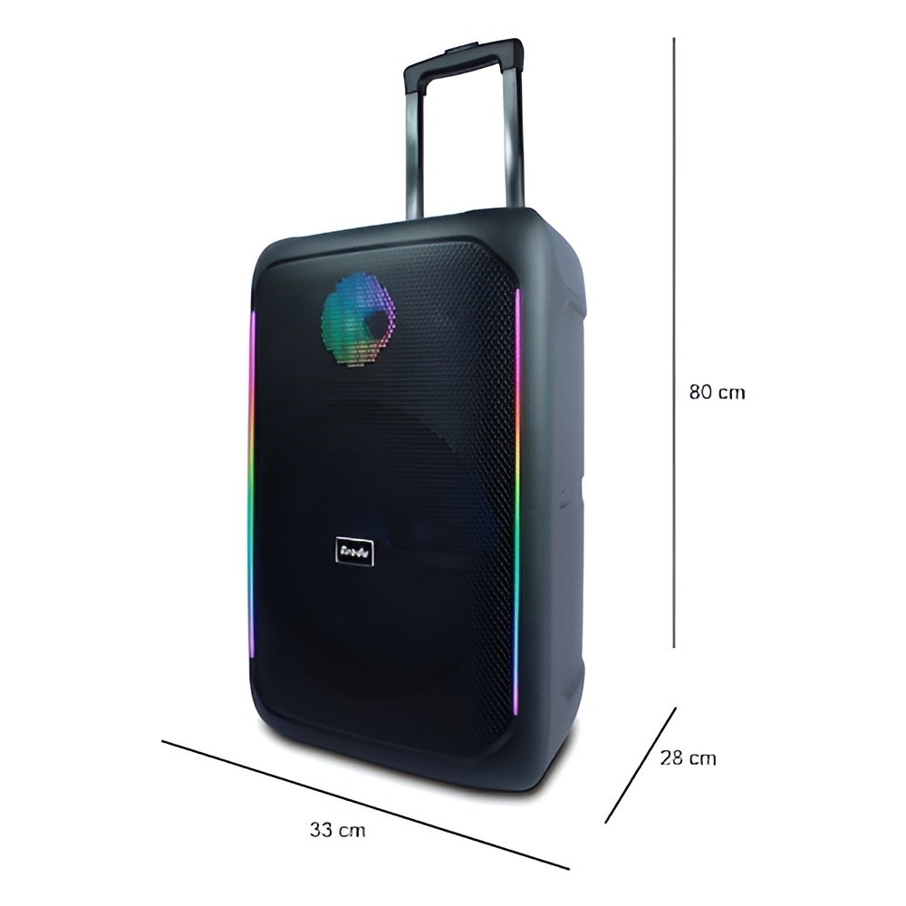 BTS-1808 ikaraoke speaker Rechargeable trolley portable 12-inch outdoor ...