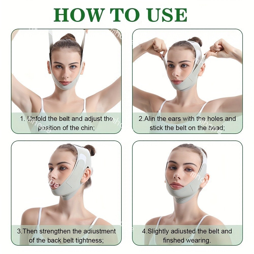 Reusable Face Slimming Bandage V Line Face Shaper Women Chin Cheek Lift ...