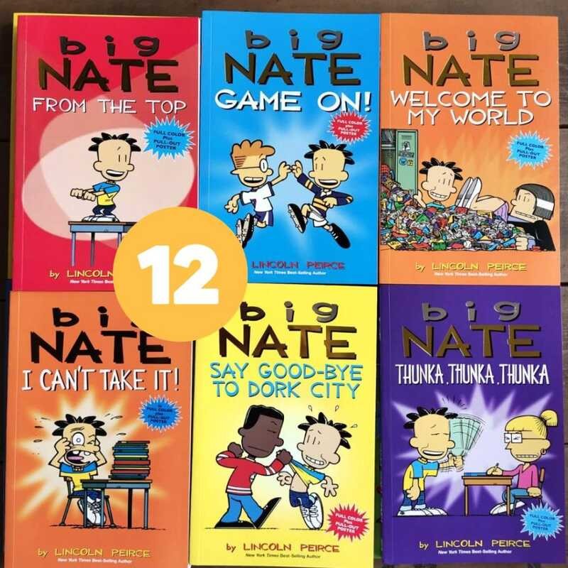 1 BIG NATE (Comics - 12 Books) Brand New Softcover, No Box WITH Poster ...