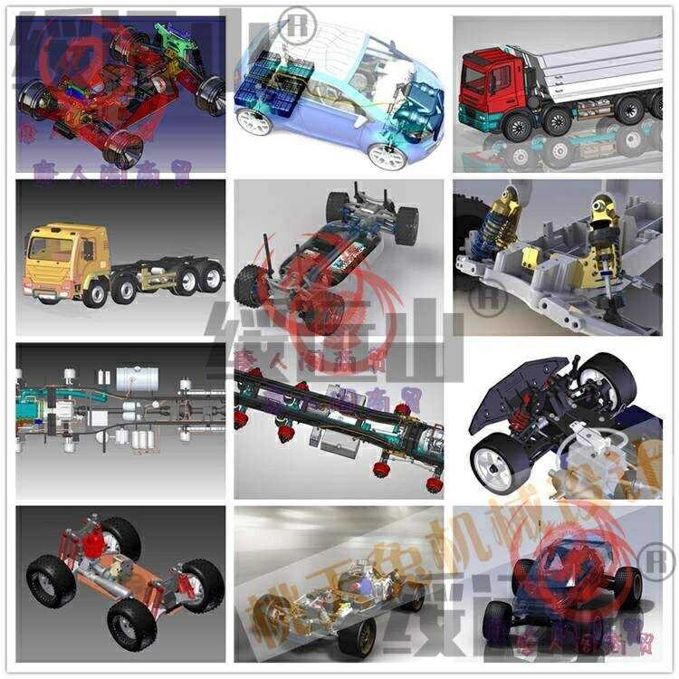 Truck Model 3D Drawing RC Remote Control Car Racing Rear Suspension ...