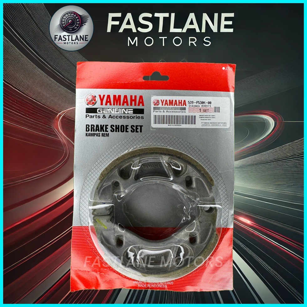 YAMAHA BRAKE SHOE SET (5D9-F530K-00) FOR AEROX, MIO SOUL / SPORTY, MXi ...