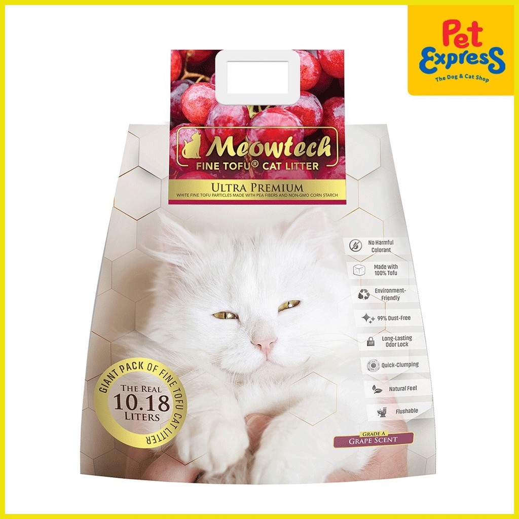 Meowtech Tofu Grape Cat Litter 10.18L | Shopee Philippines
