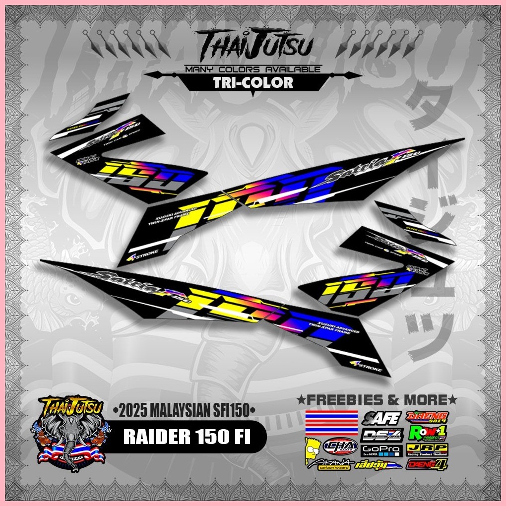 RAIDER 150 FI STICKER DECALS ( 2025 MALAYSIAN SFI150 ...