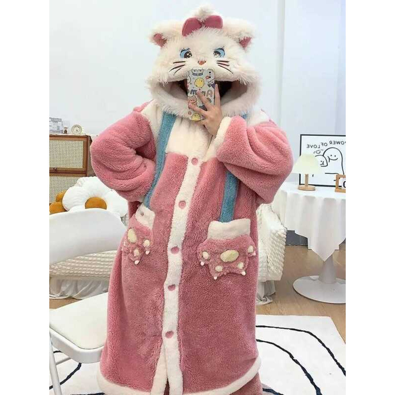 Yy MINISO Adult Marie Cat Cosplay Costume Robes Kigurumi Onesie Anime ...
