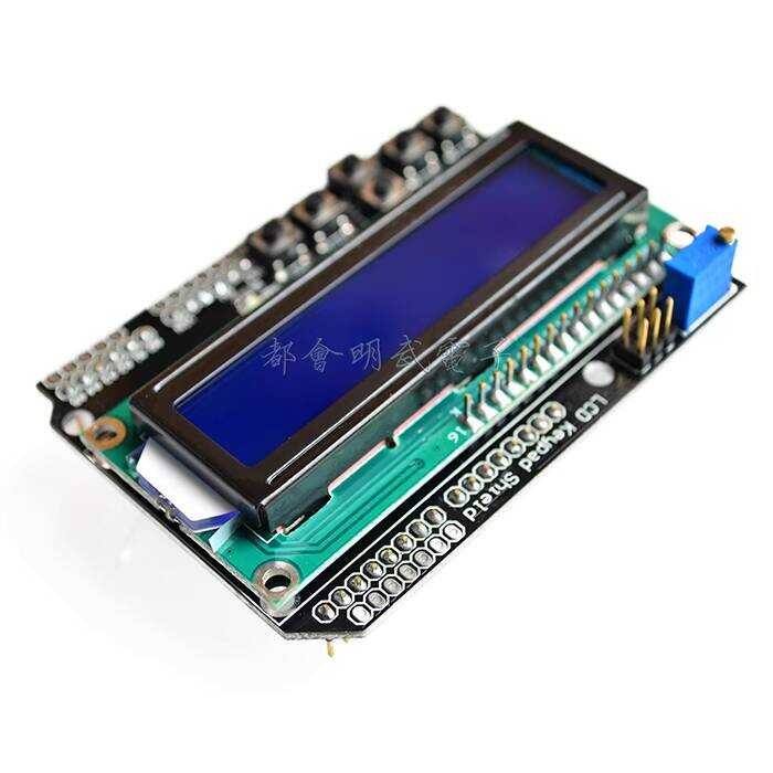 LCD1602 Character Input Output Expansion Board LCD Keypad Shield ...