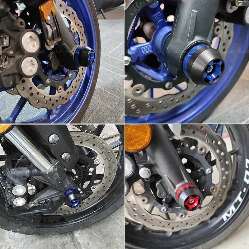 For D YAMAHA Mt07 Fz07 Frame Slider Wheel Axle Fork Crash Slider Mt-07 ...