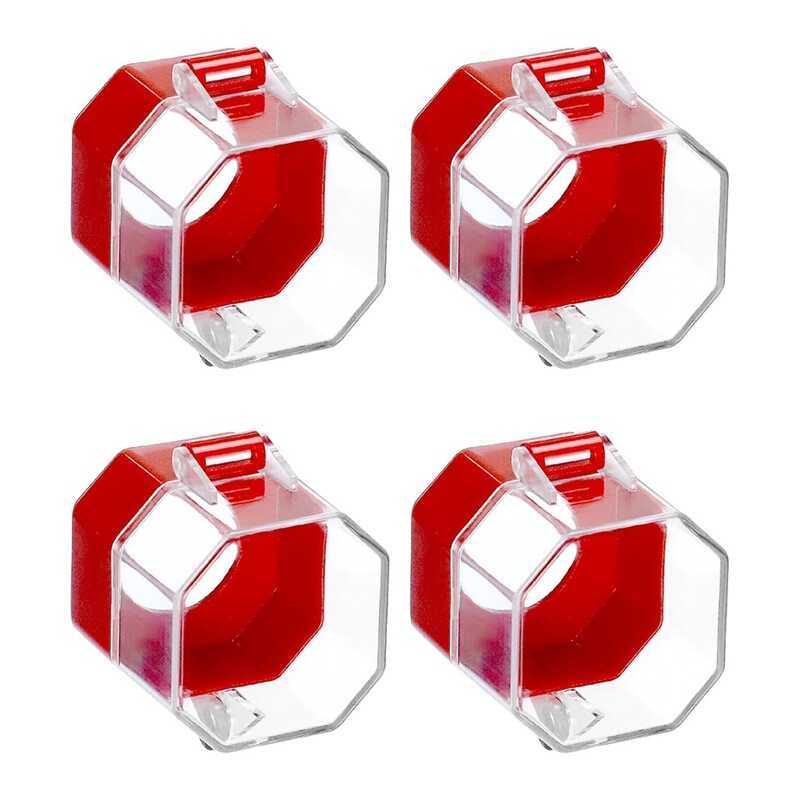 A A (Patz) Emergency Stop Cover, 4 Pack Plastic Protector, Toggle Push ...