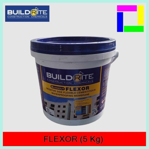 Buildrite FLEXOR (5 Kg) Negative Side Flexible Cementitious Waterproofing Membrane | Shopee ...
