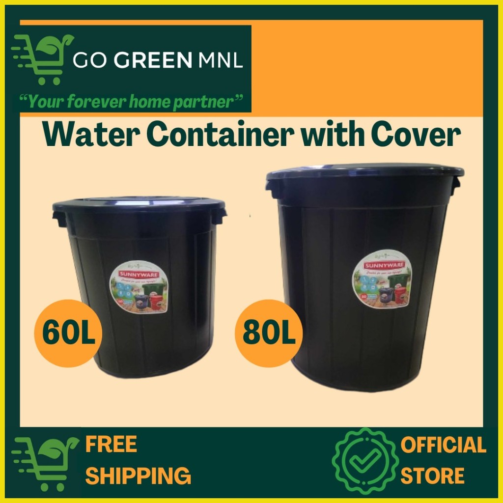 60L and 80L Drum with cover | Outdoor Trash Bin | Recycling Bin | Water ...