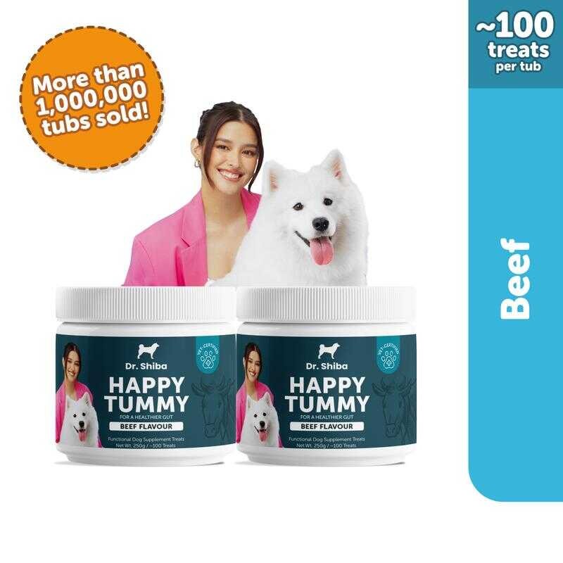 Dr Shiba Happy Tummy Dog Treats Double Delight | Dog Probiotics-Infused ...