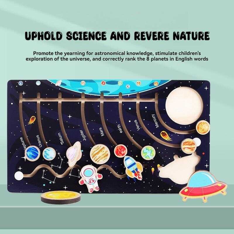 Educational Toys Eight Planets Outer Space Solar System Jigsaw Puzzle ...