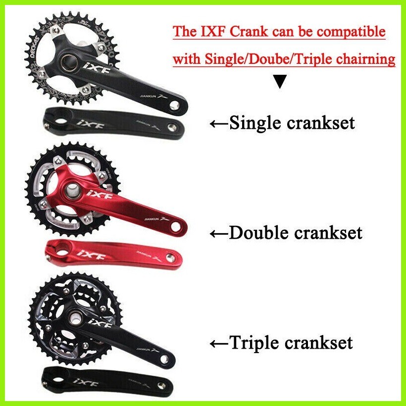 IXF Crankset 104BCD 177MM Bottom Bracket with Axis Spindle MTB ...