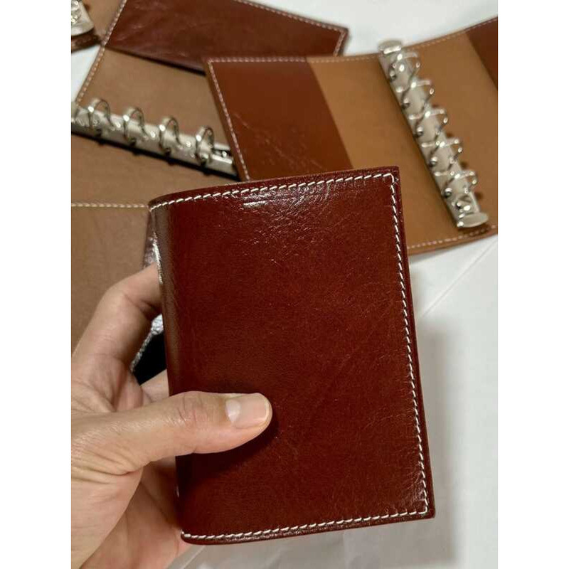 Yy M5 Notebook Leather 5 Ring Blank Inner Pages Portable Pocket Book ...