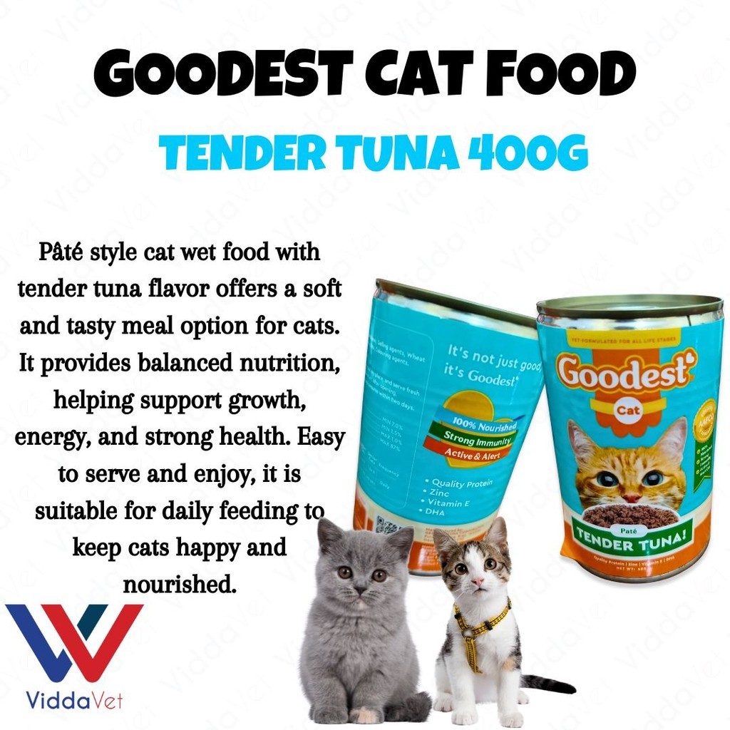 400g Daily Meal Wet Cat Food Pâté Tender Tuna Crafted for Healthy ...