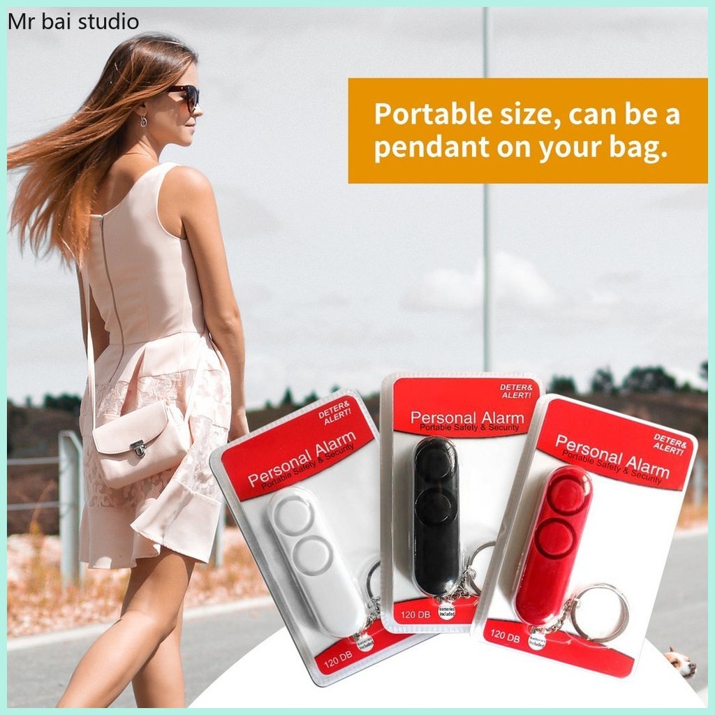 120dB Self Defense Anti-rape Device Dual Speakers Loud Alarm Alert ...