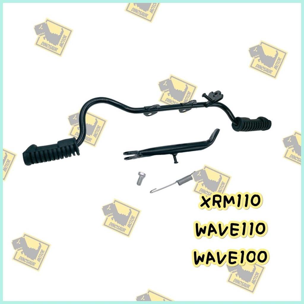 MOTORCYCLE FRONT FOOTREST ASSEMBLY WITH SIDE STAND FOR XRM-110/WAVE100 ...
