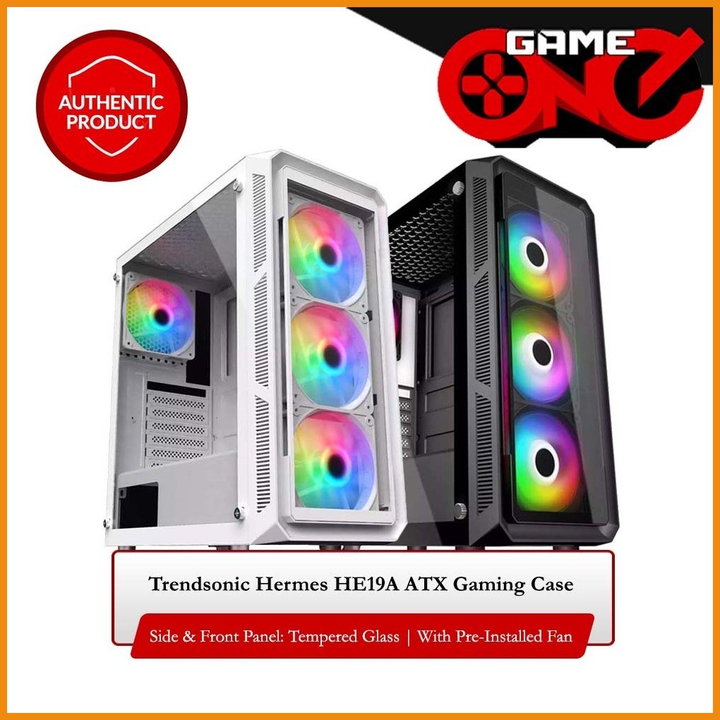 Trendsonic Hermes HE19A ATX Gaming Case | Shopee Philippines