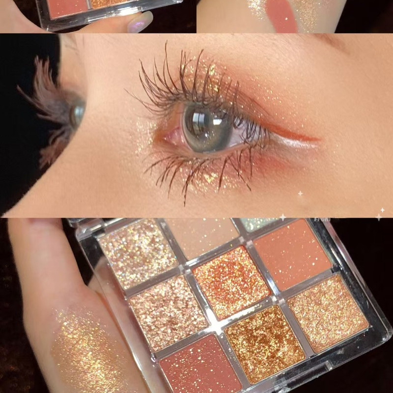 FAYE BEAUTY 9Colors Eyeshadow Palette Natural Brown Eye Shadow ...