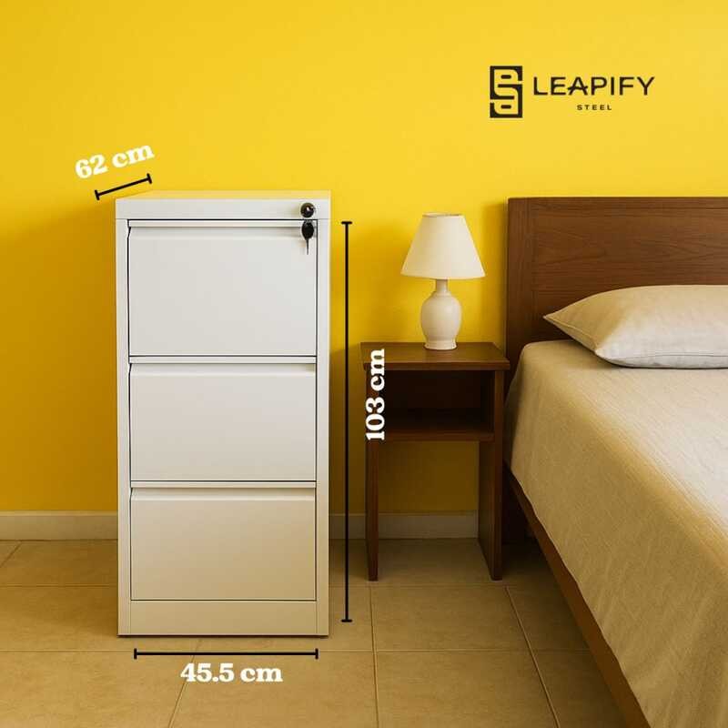 PAUL | 3-Layer Steel File Vertical Cabinet By Leapify Steel - Filing ...