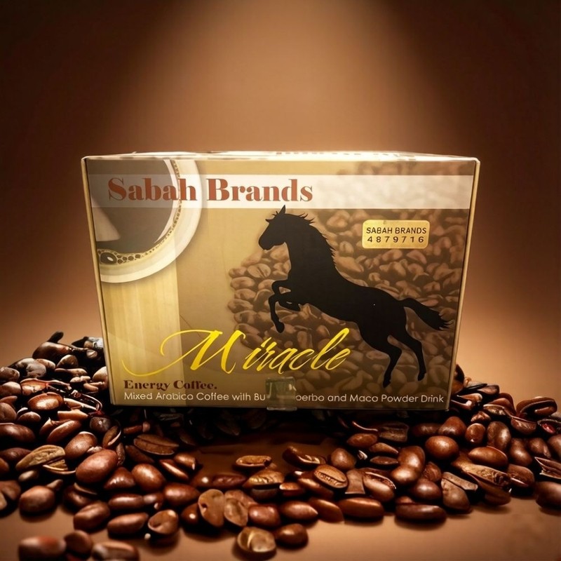 COFFEE SABAH BRAND FOR MEN AND WOMEN 100% AUTHENTIC 20 Sachets, Energy ...