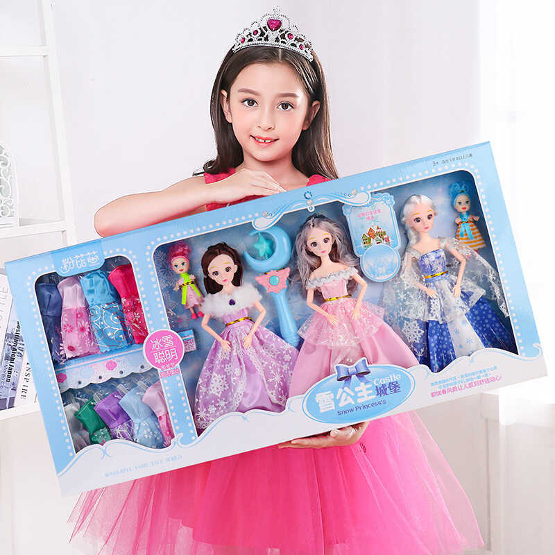 Extra Large Box Doll Set Magic Little Princess Dress-Up Girl Pretend ...