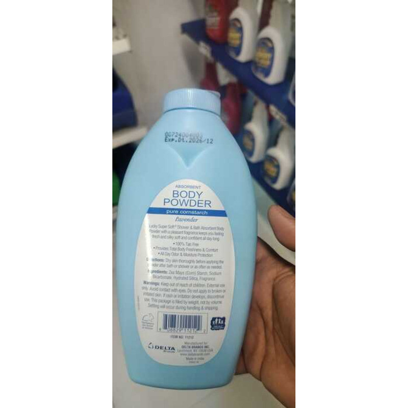 3 Lucky Body Powder Pure Cornstarch 283G 9A1 | Shopee Philippines