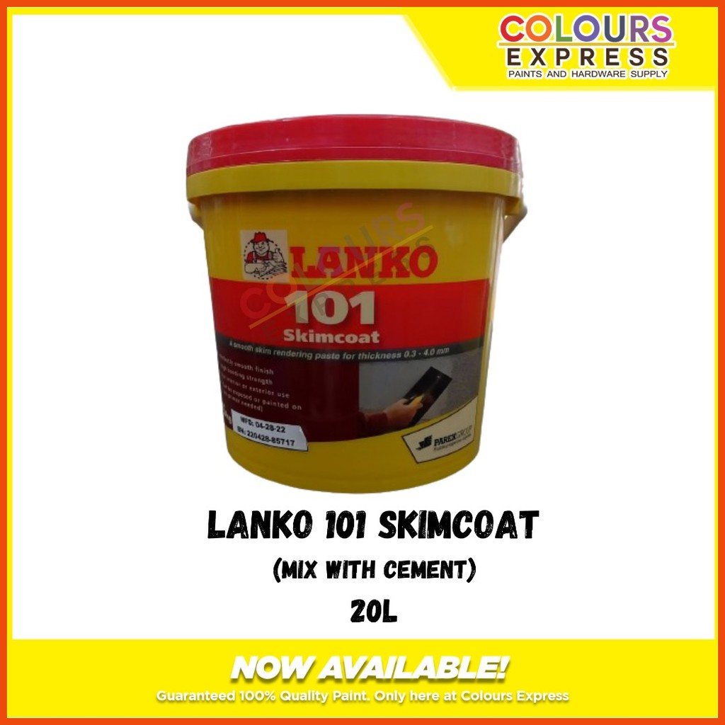Sika Lanko 101 Paste Type Skim Coat for Exterior/Interior 5L | Shopee ...