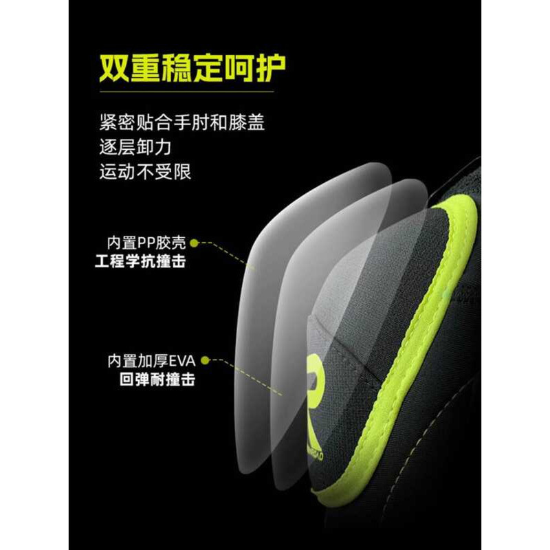 Greenway Off-Road Bicycle Elbow and Knee Pads Set for Teenagers, BMX ...