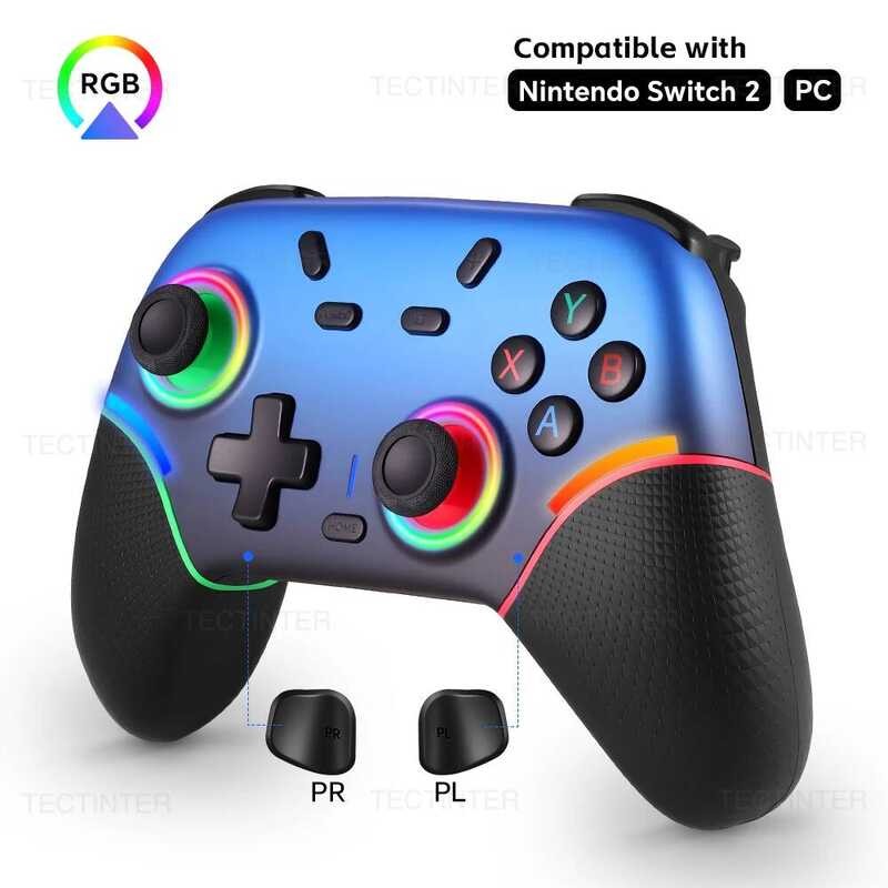 Wireless 2 7A Bluetooth-Compatible Controller For Nintendo Switch/Switch 2/Ps4/Ps3 Gamepads PC ...