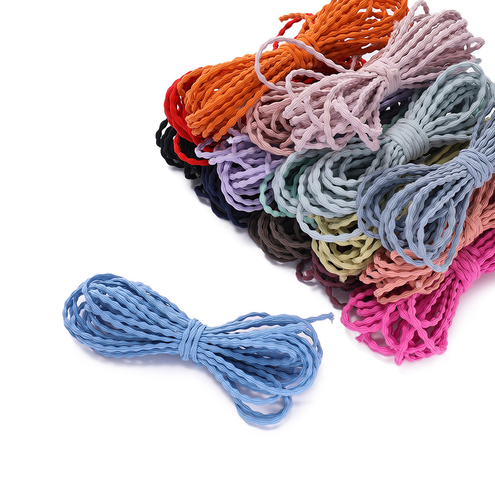 St. kunkka 2M Colorful Small Round Bean Rubber Band 3mm Elastic Thread ...