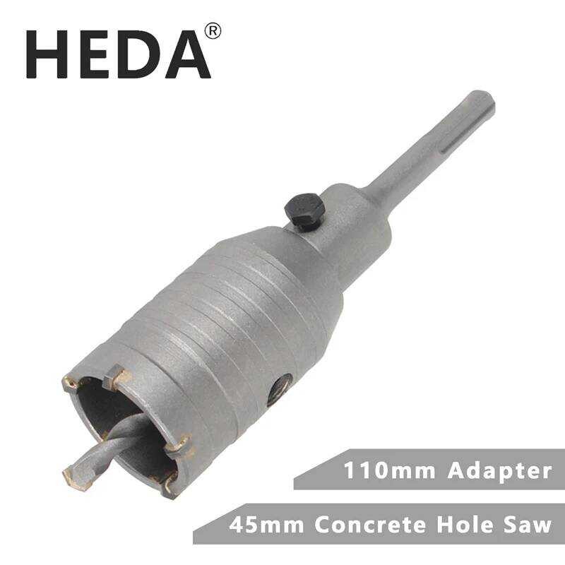 Xj HEDA 45Mm Concrete Carbide Core Hole Saw SDS PLUS Electric Hollow ...