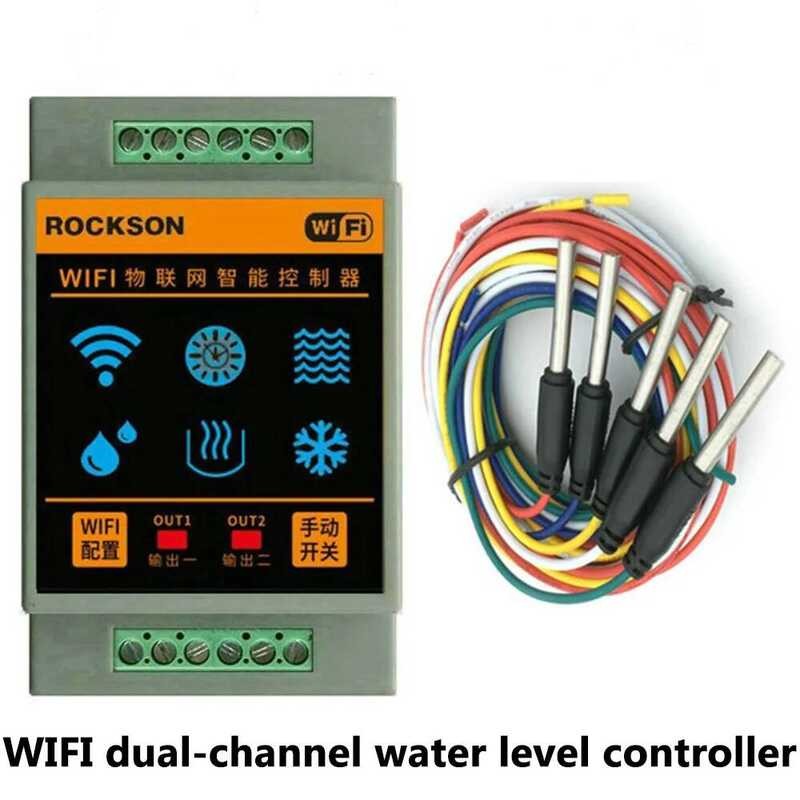 Tuya 4 Water Level Sensor WIFI Controller Leakage Flood Alarm Swim Vape ...