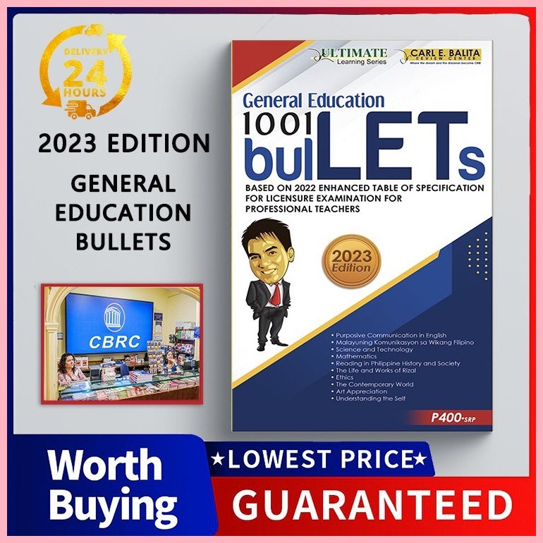 CBRC LET Reviewer General Education BulLets 2023 Edition Updated/Latest ...