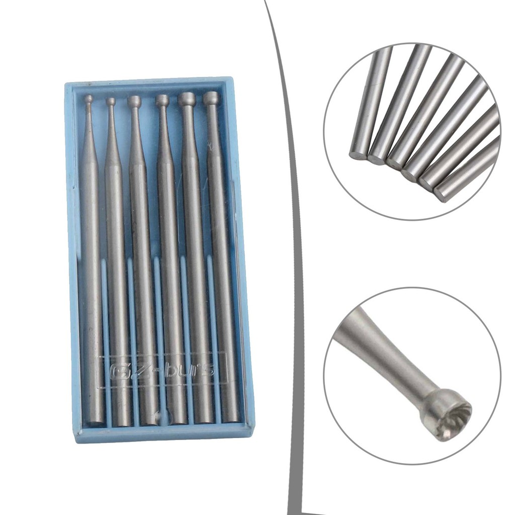 YFBG Ready Stock 6pcs Round Cup Burr Jewelry Making Burs Wire Rounder ...