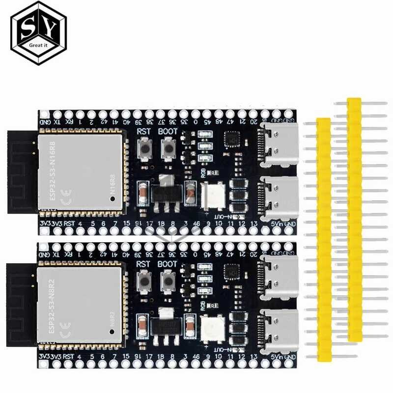 Esp32-S3-Dev-Kit-C-1 Esp32-S3 Wifi Bluetooth-Compatible BLE 5.0 Mesh Development Board Esp32 ...