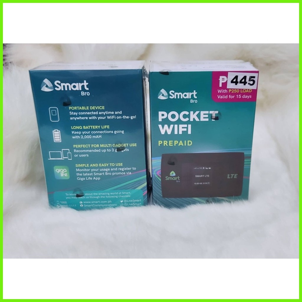 PLDT LTE Smart bro Pocket WiFi 4G Wireless Router (CAT4 & CAT6 ...