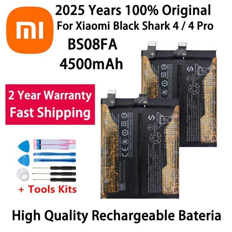 94 100% 1 Original Phone Rechargeable Battery Bs08fa For Xiaomi Black ...